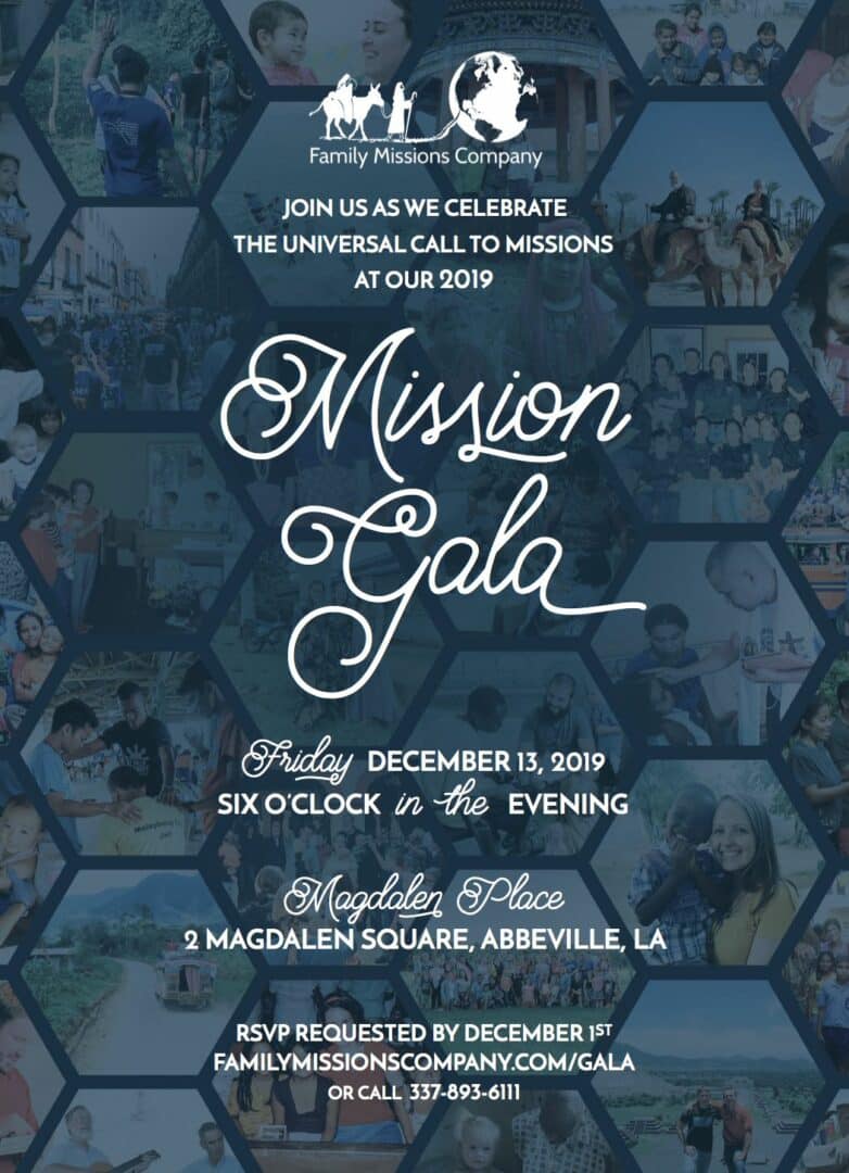 RSVP for the Donors Dinner | Family Missions CompanyFamily Missions Company